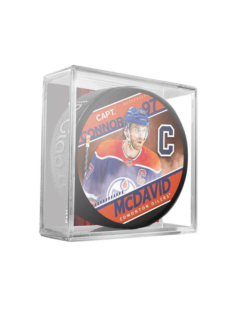 McDavid Captain Puck Cube Captain Series – Certified Sports Memorabilia